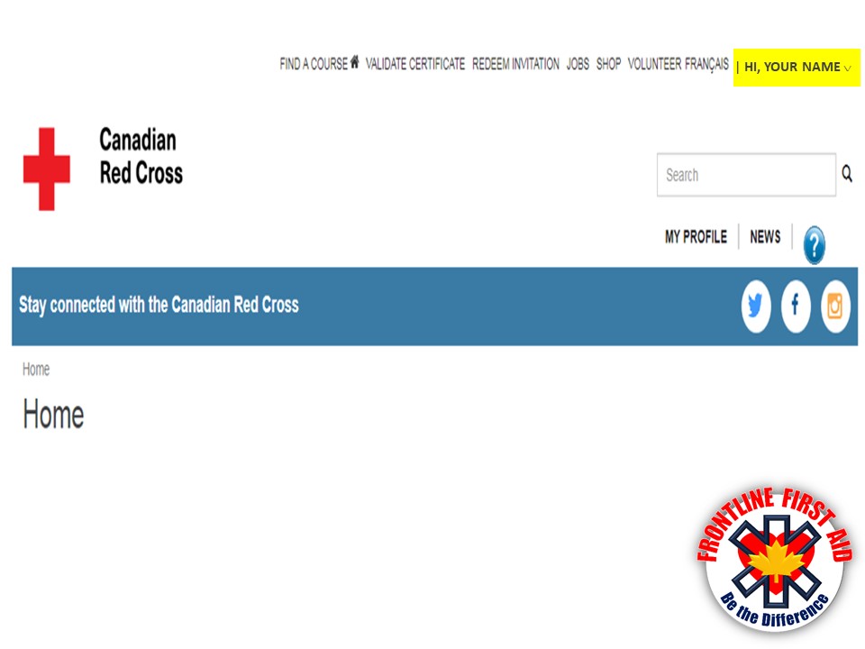 Canadian Red Cross Myrc Profile Set Up Instructions Medi Pro First